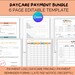 Daycare Payment Log, Daycare Forms, in Home Daycare Payment Record ...