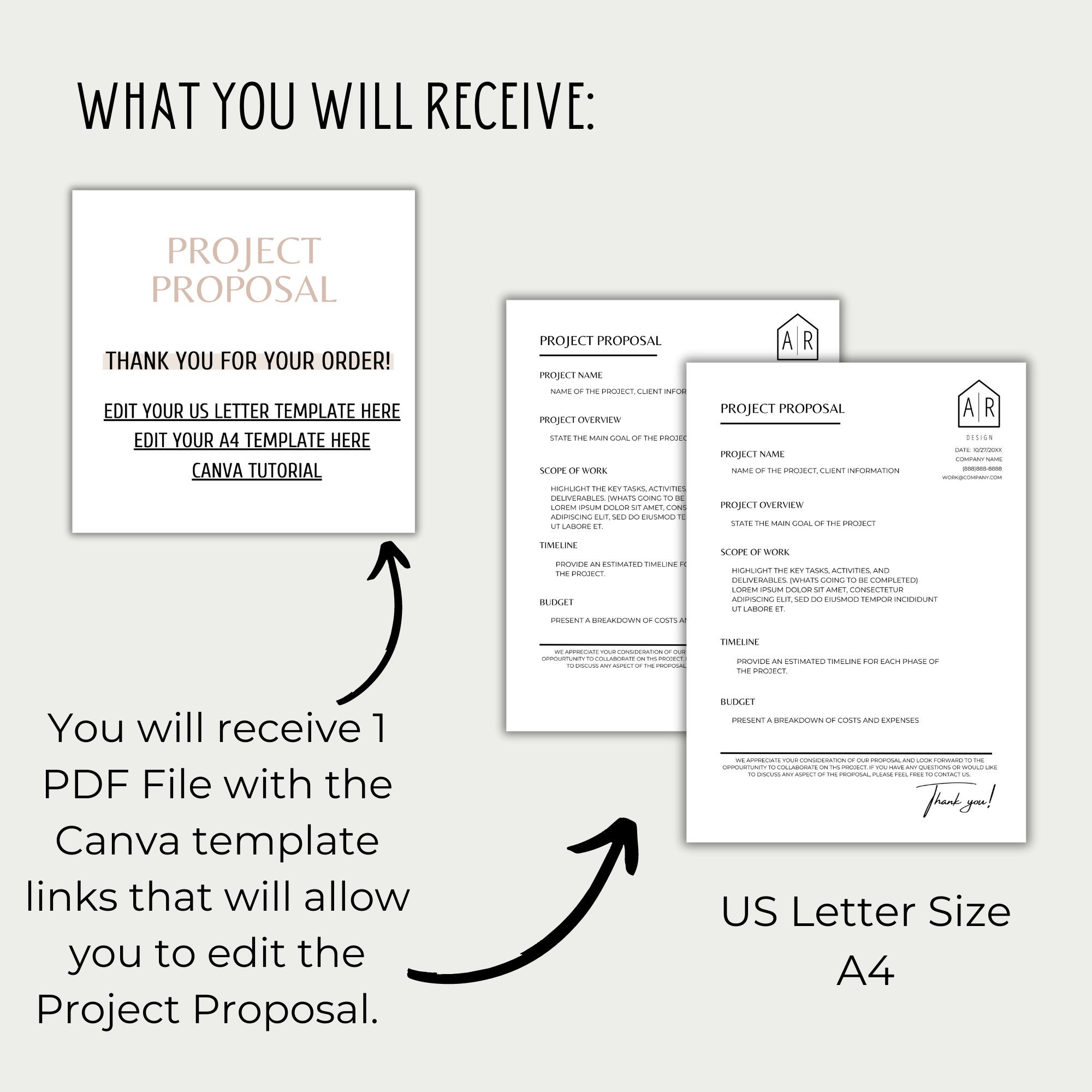Simple Project Proposal, Scope of Work Canva Template, Client ...