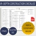 Editable Detailed Home Construction Selections Printable, Home Project ...
