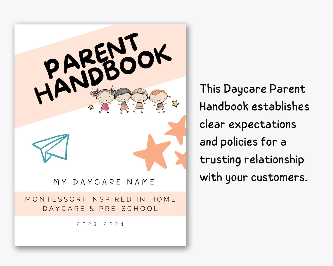Editable Daycare Policy Handbook, Daycare Contract, Daycare Forms, in ...