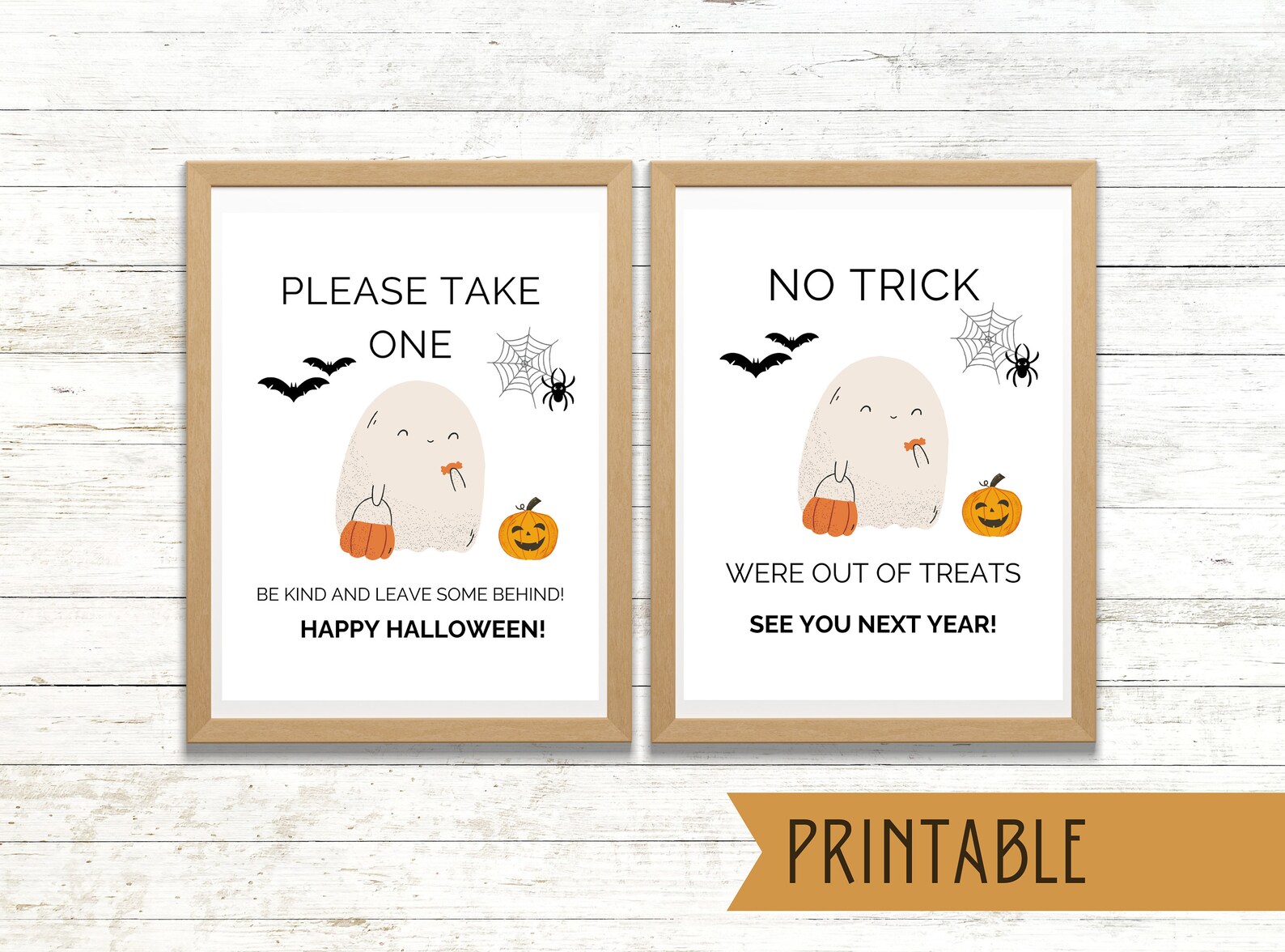 Printable Please Take One Sign, Trunk or Treat Sign, Halloween Porch ...