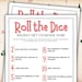 Roll the Dice Gift Exchange Game, Christmas Gift Exchange Dice Game ...