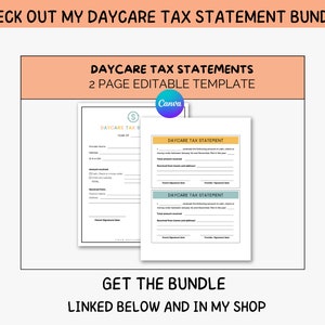 Daycare Payment Tracker Bundle, Daycare Forms, in Home Daycare Payment ...