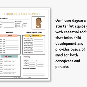 Editable Daycare Forms BUNDLE, in Home Daycare Starter Kit, Childcare ...
