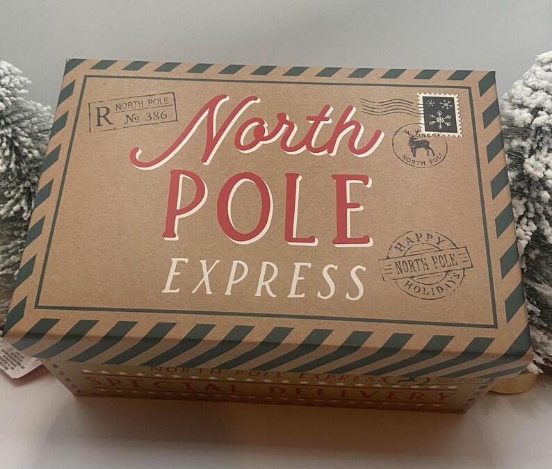 Large Card Board Gift Boxes! North Pole Express! A Special Delivery! - Etsy