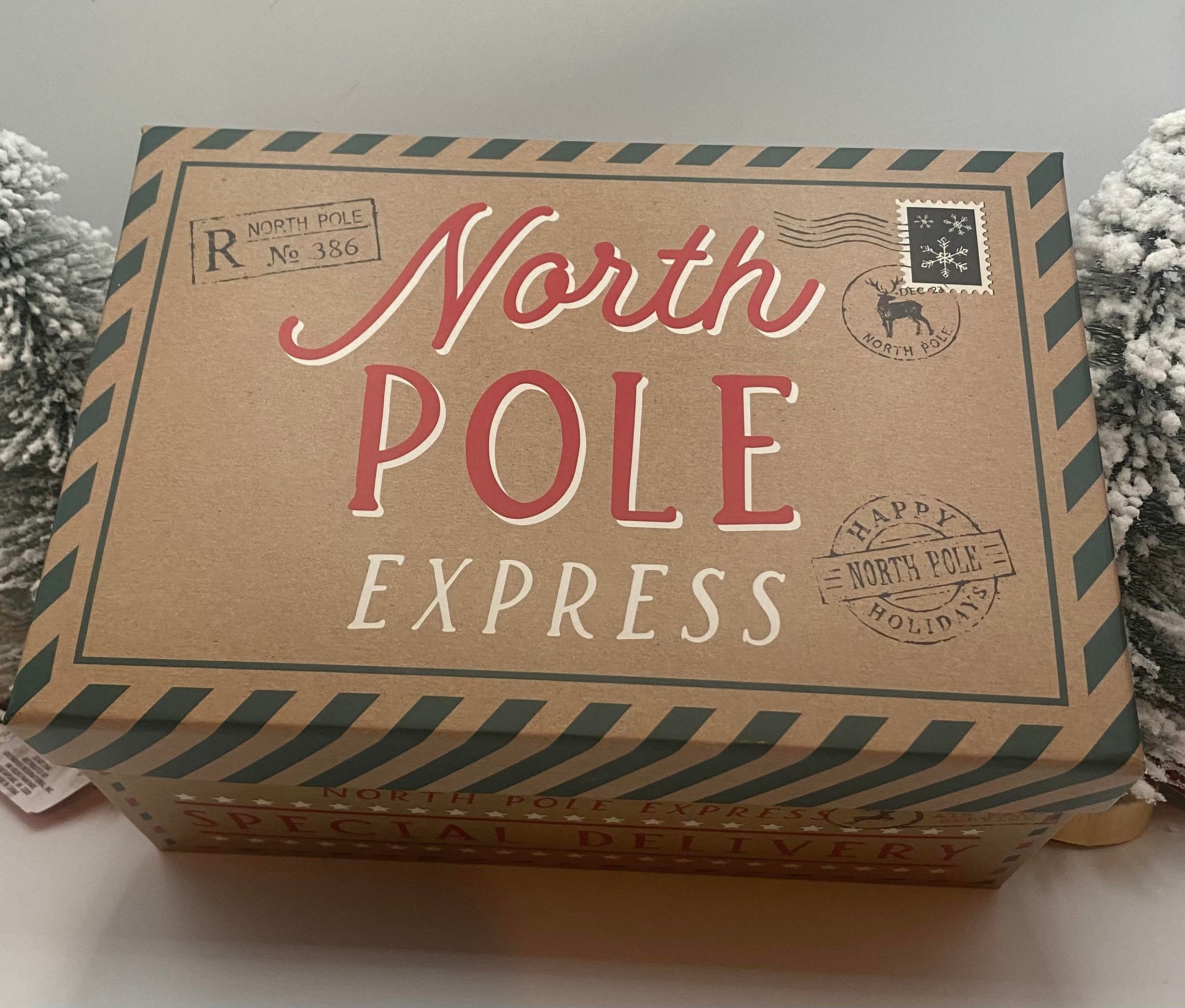 Large Card Board Gift Boxes! North Pole Express! A Special Delivery! - Etsy