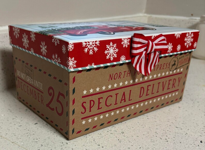 Large Card Board Gift Boxes! North Pole Express! A Special Delivery! - Etsy