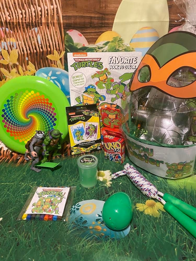 Kids Ninja Turtle Basket Great for Any Occasion or Just for Fun and ...
