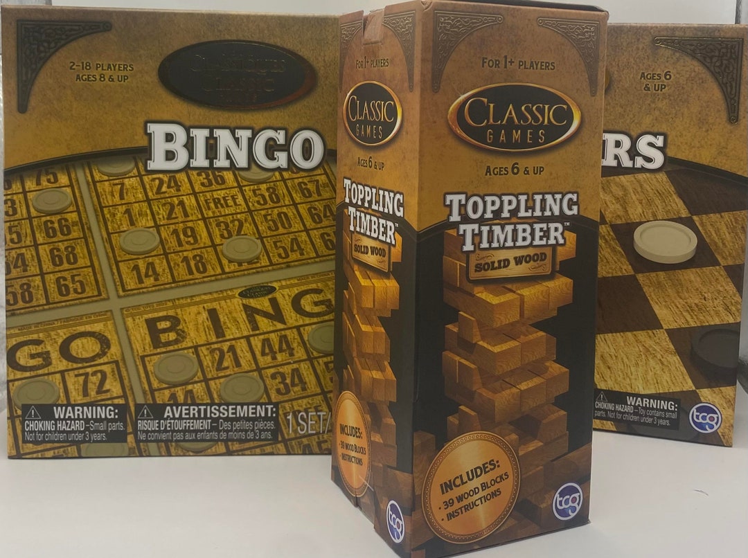 2 and 3 Piece Classic Game Set - Etsy