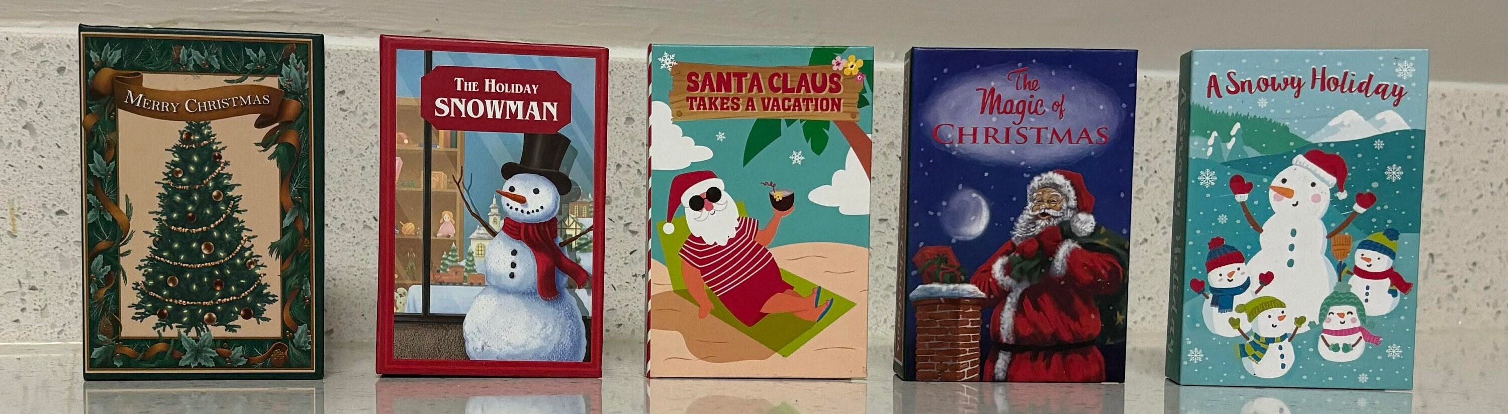 5 Small Christmas Theme Miniature Gift Boxes! - Etsy