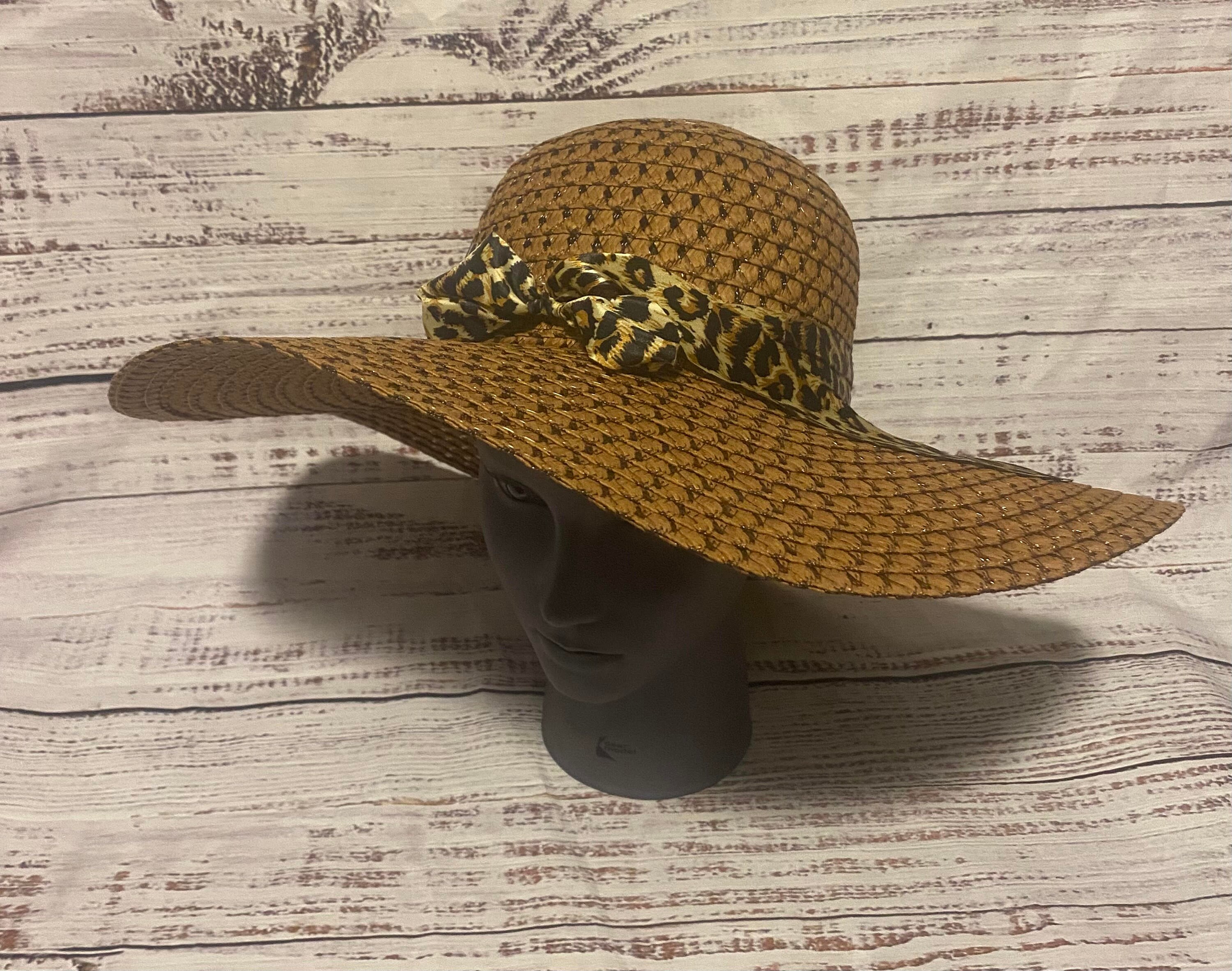 Womens Wide Brim Straw Hat Big Floppy Foldable Roll up Cap Beach Sun ...