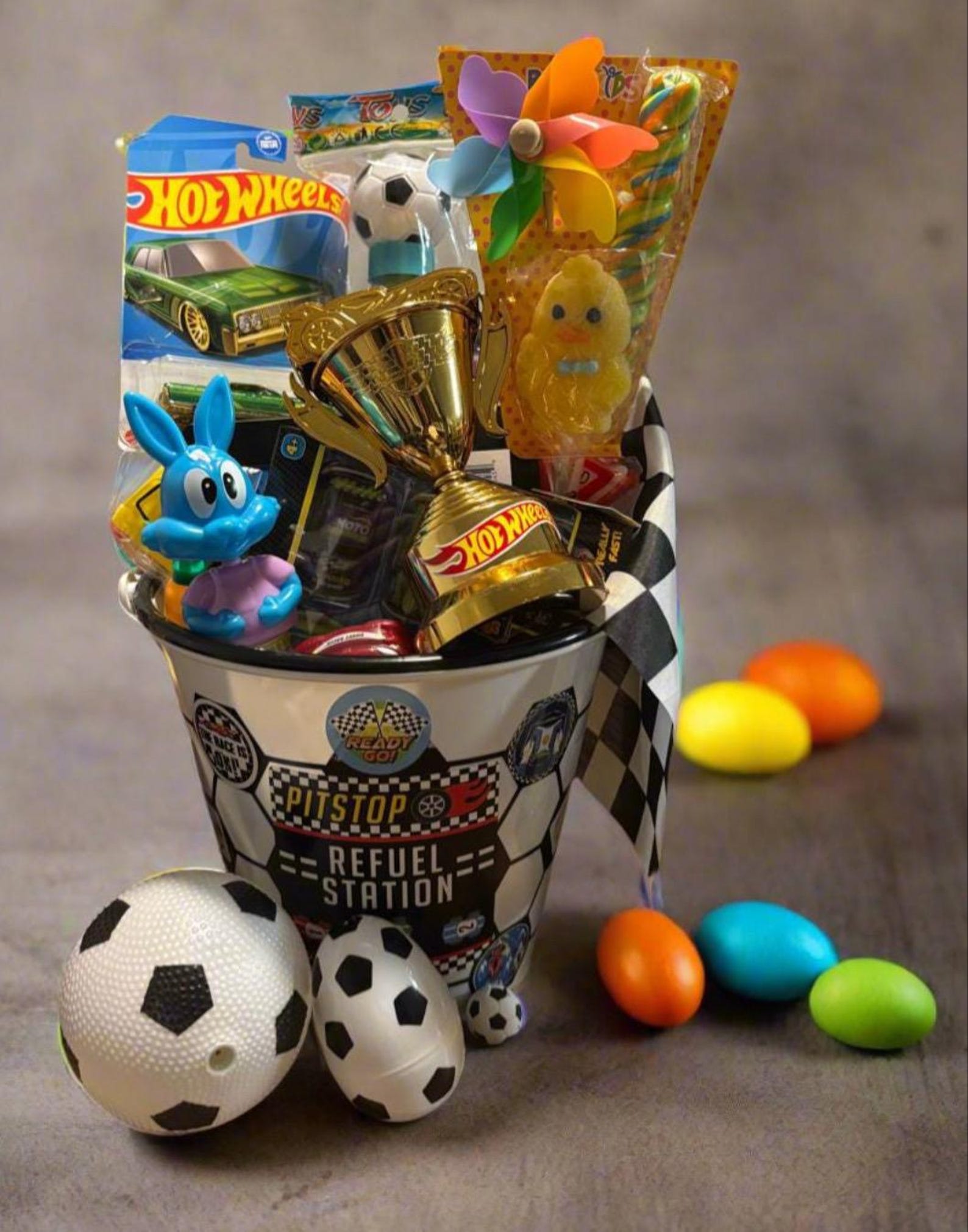 Hotwheels Race Car Sports Bucket Gift Set! - Etsy