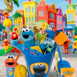 Sesame Street, Elmo and Cookie Monster Gift Bucket Sets! - Etsy