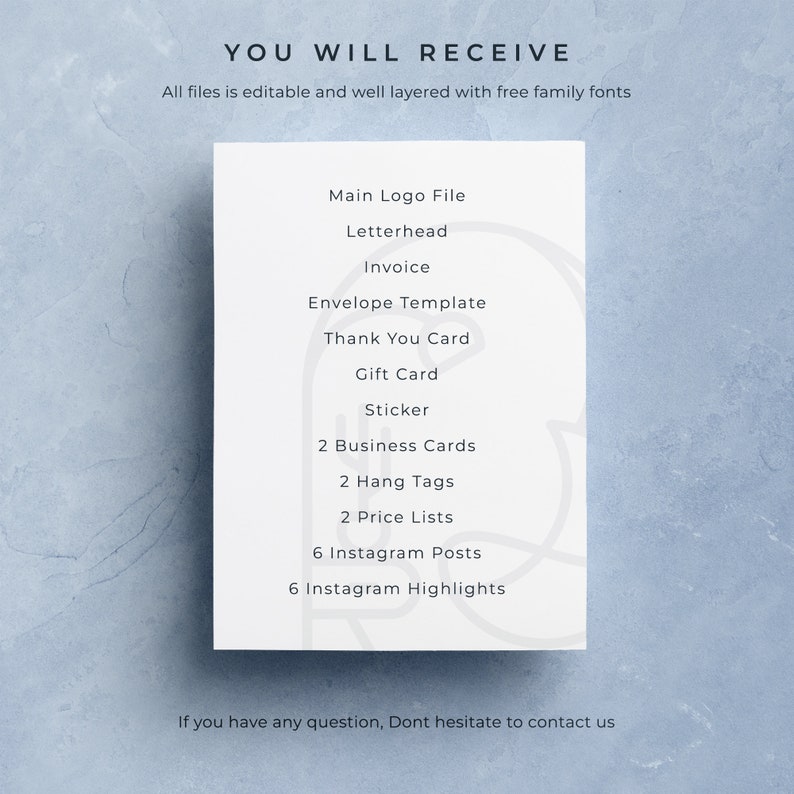 Home Living Logo Branding Kit Printable Brand Real Estate Tentrem Logo ...