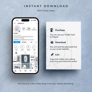 Home Living Logo Branding Kit Printable Brand Real Estate Tentrem Logo ...