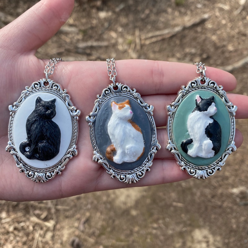 Cat Cameo - Etsy