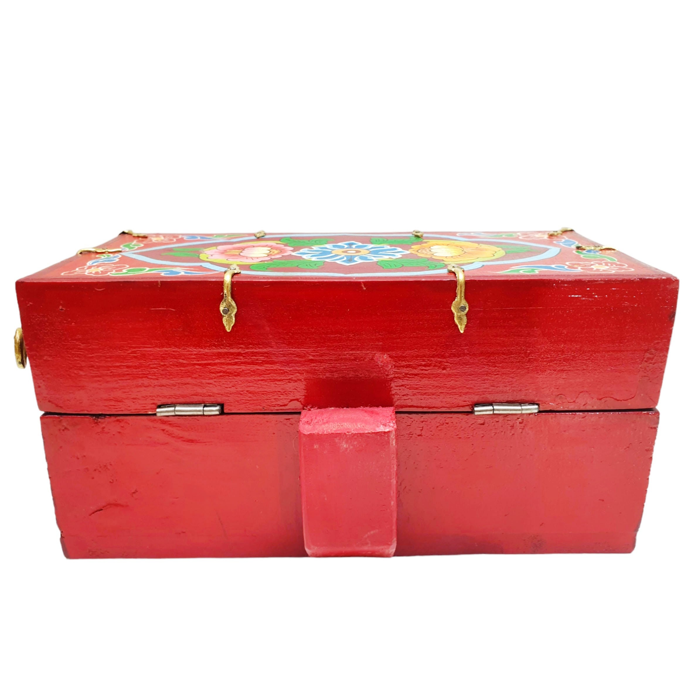 Buddhist Traveling Altar Box: Foldable Wooden Shrine With Bodhisattva ...