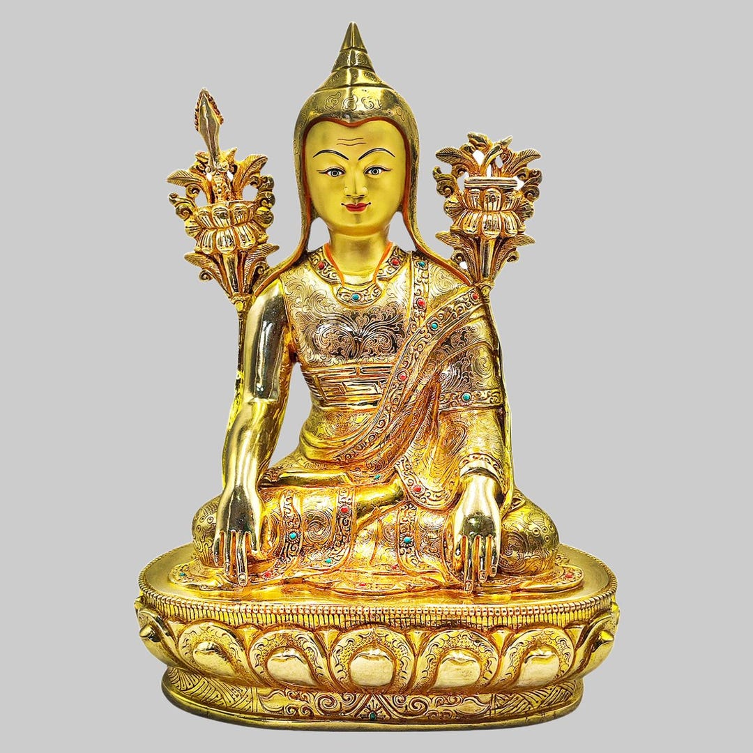 Longchenpa Guru Rinpoche Statue | Tibetan Buddhist Master of Dzogchen ...
