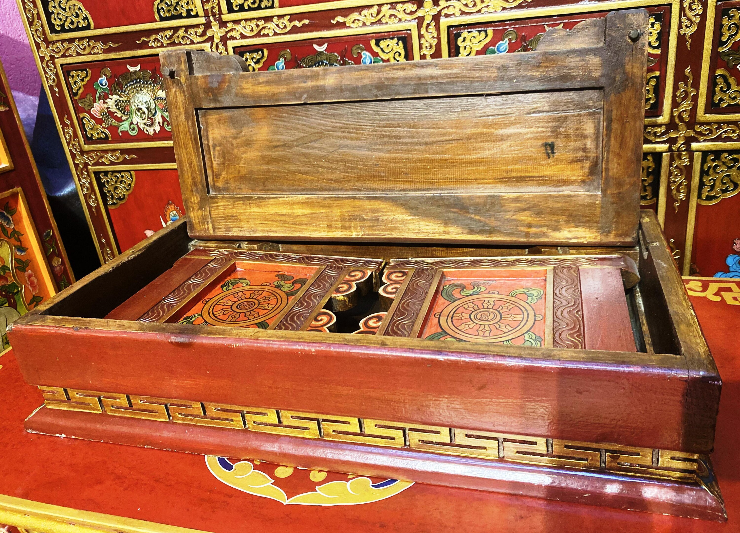 Handmade Tibetan Cheepu-faced Table Thangka Color Painted - Etsy