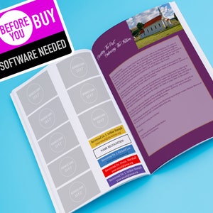 Church Souvenir Book Ad DIY Photo Templates, Editable Congratulations ...