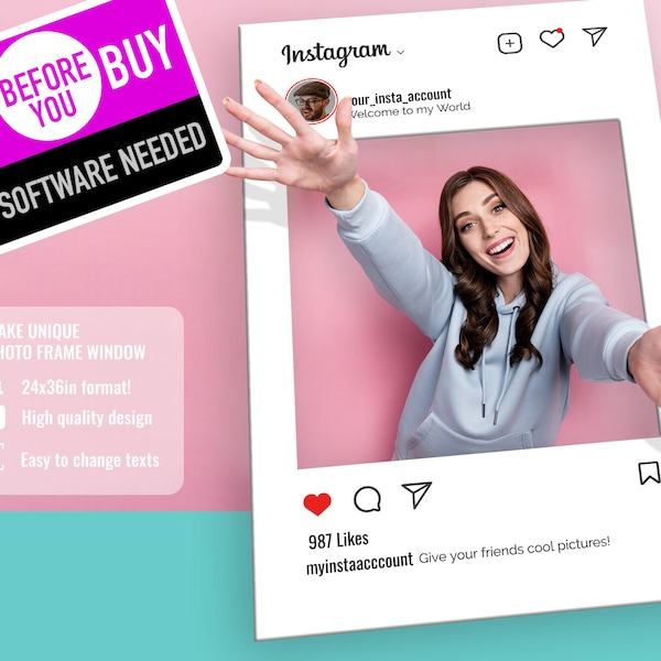 Instagram Photo Booth Frame - Etsy Australia