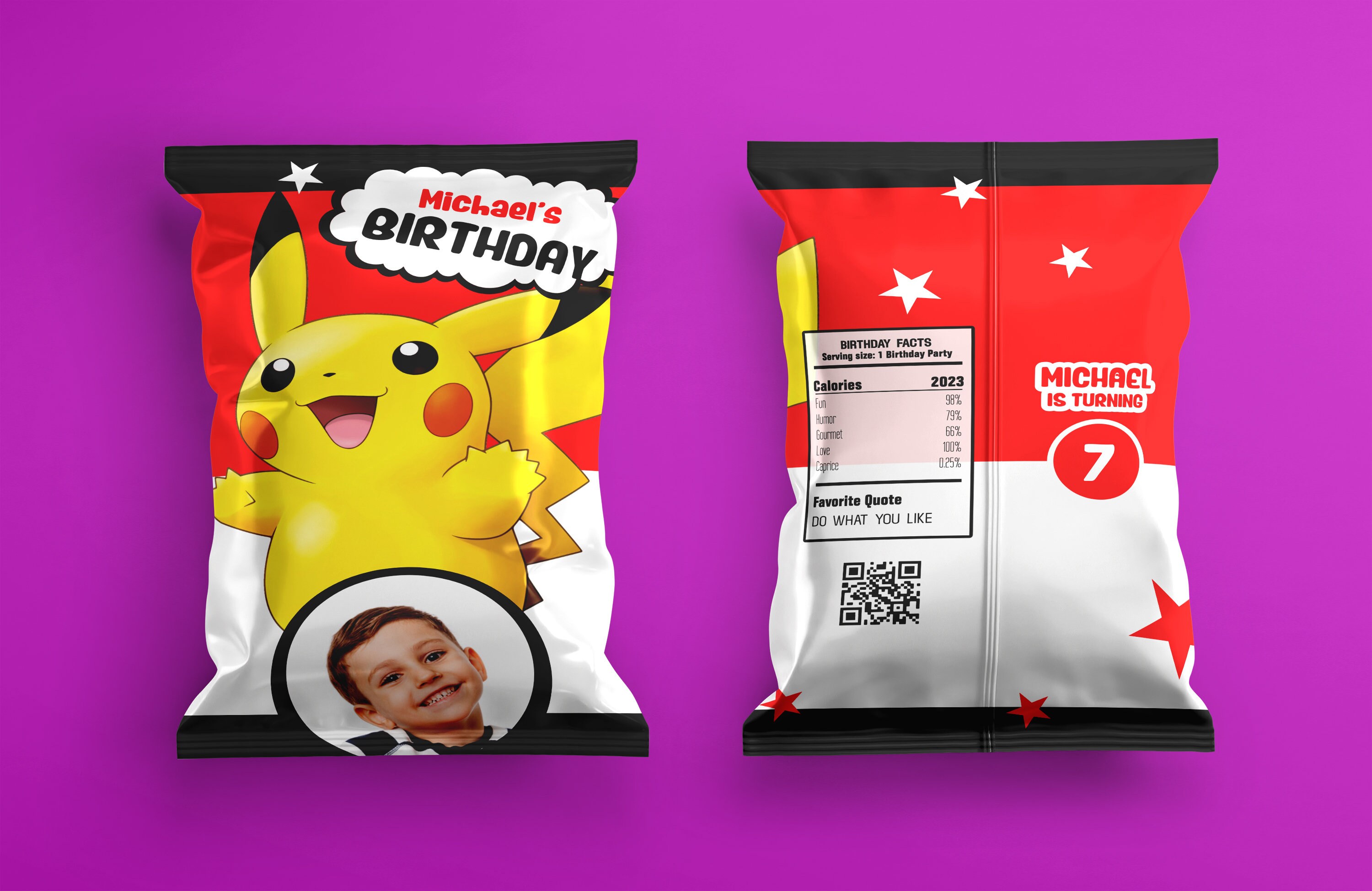 Pokemon Chip Bag Template - Custom DIY Printable Chip or Candy Bag ...