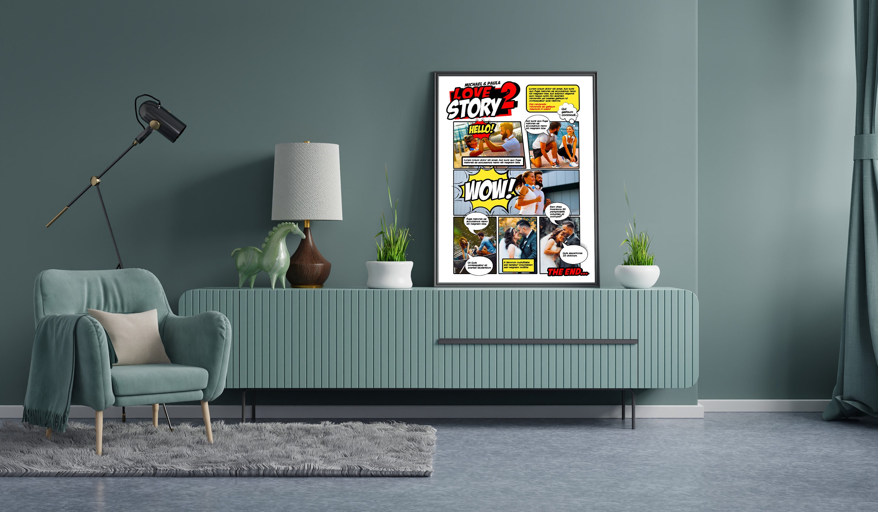 Instant Download Custom Comic Strip Template DIY Storyboard Cartoon ...