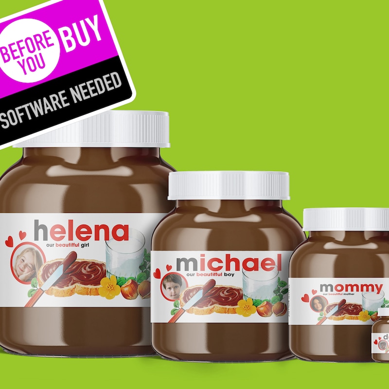 Etichetta per nutella - Etsy Italia