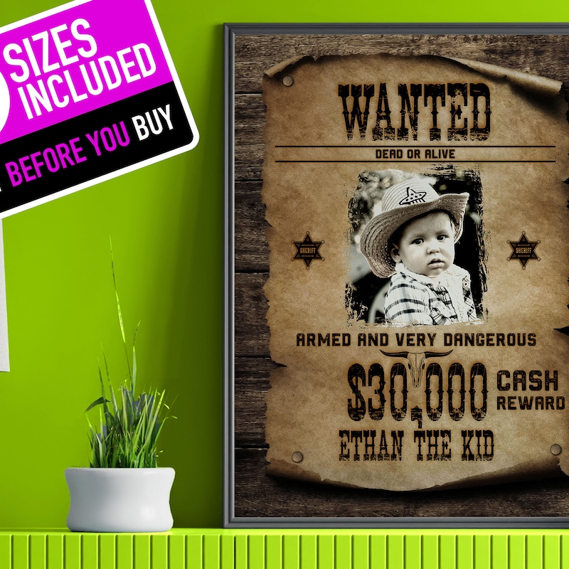Wanted Sign - Etsy