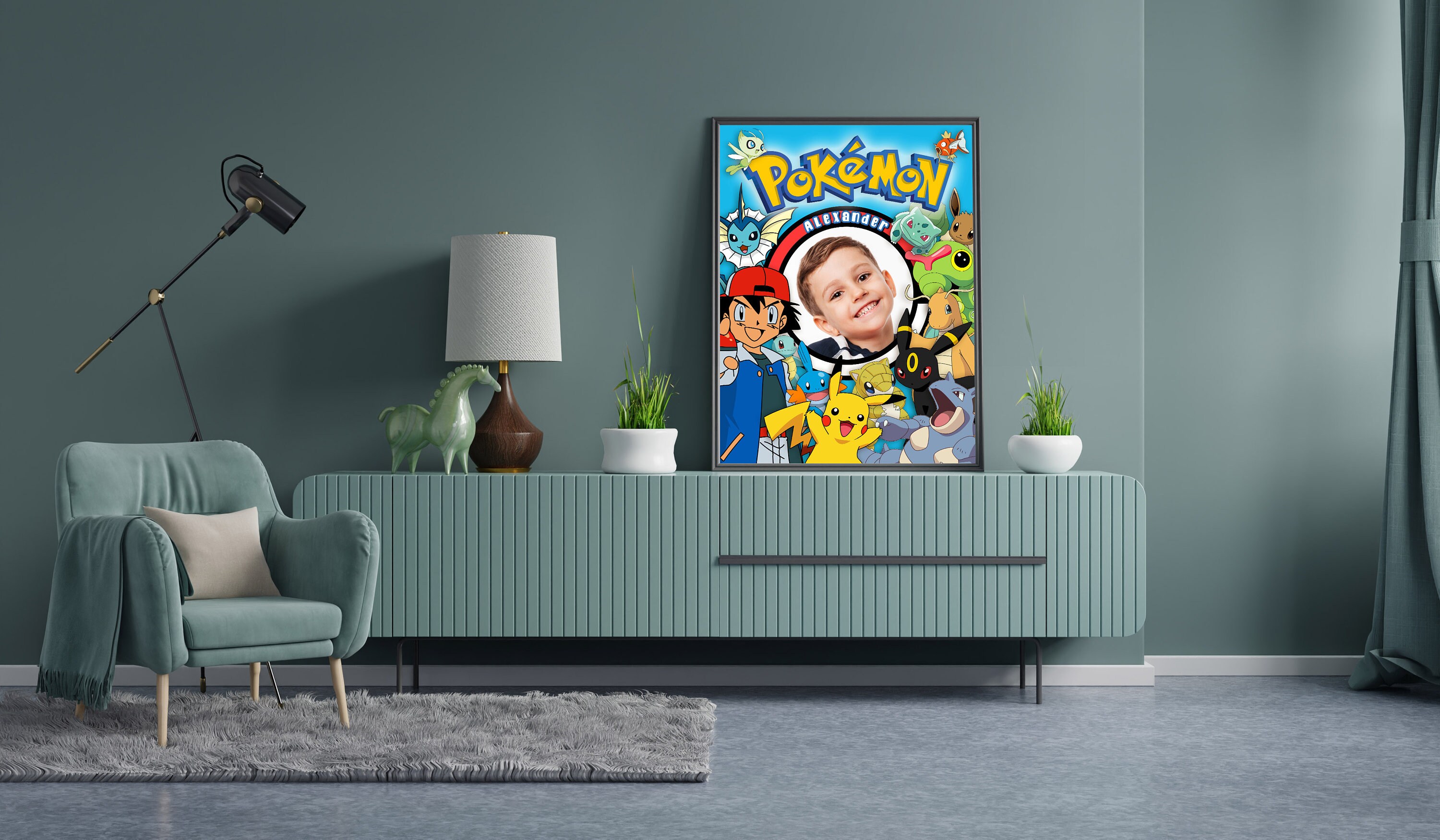 Pokemon POSTER Template, DIY Poster Sign Pokemon Birthday Sign Party ...