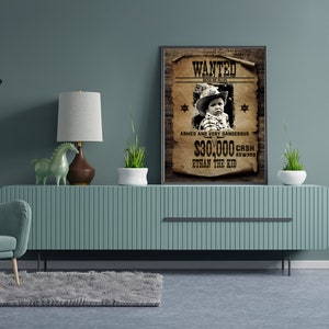 DIY Wanted Poster, Wanted Sign, Wanted Birthday Sign, Cowboy Party ...