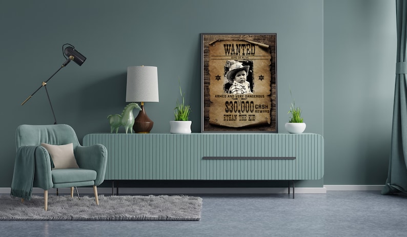 DIY Wanted Poster, Wanted Sign, Wanted Birthday Sign, Cowboy Party ...