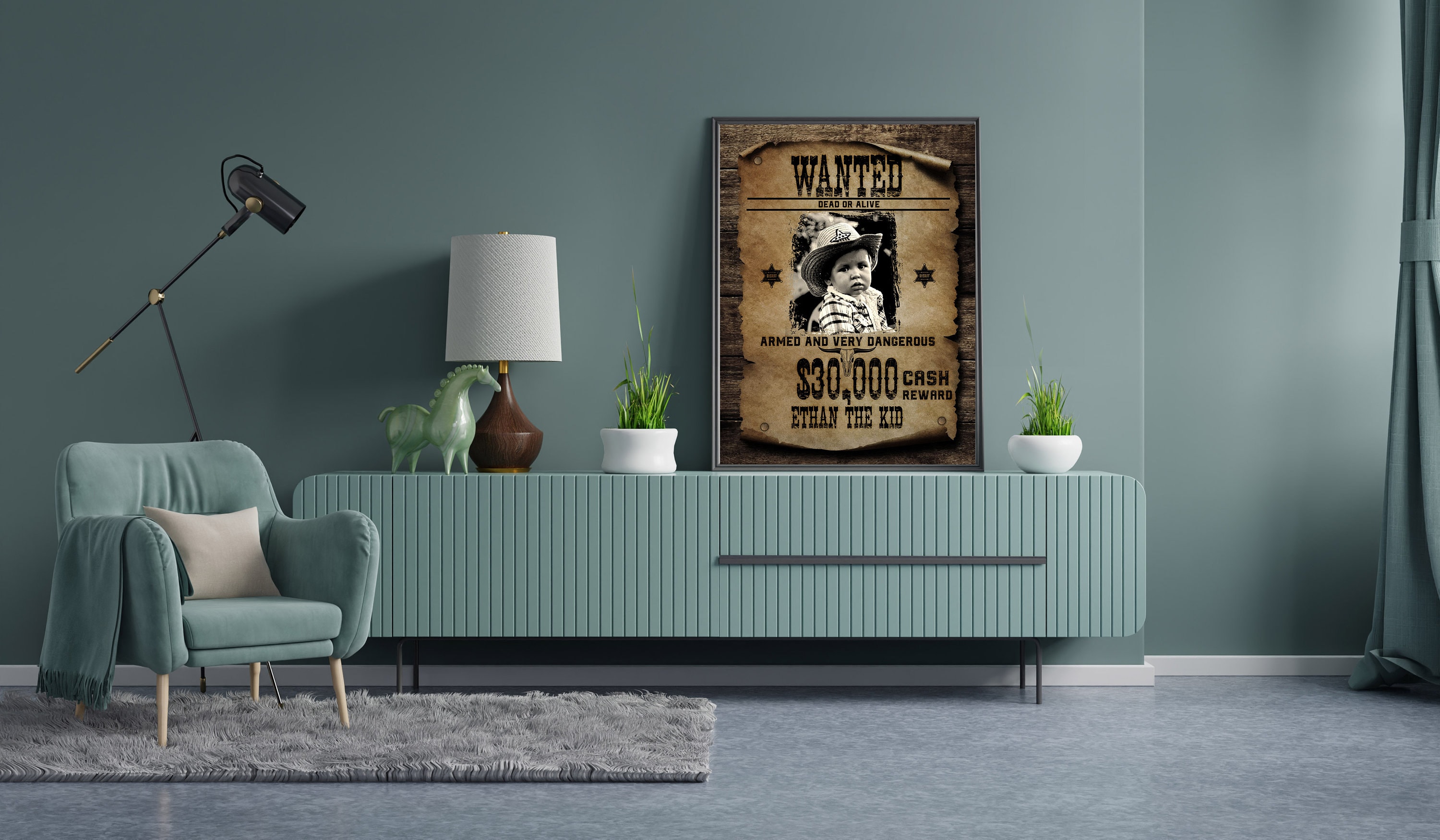 DIY Wanted Poster, Wanted Sign, Wanted Birthday Sign, Cowboy Party ...