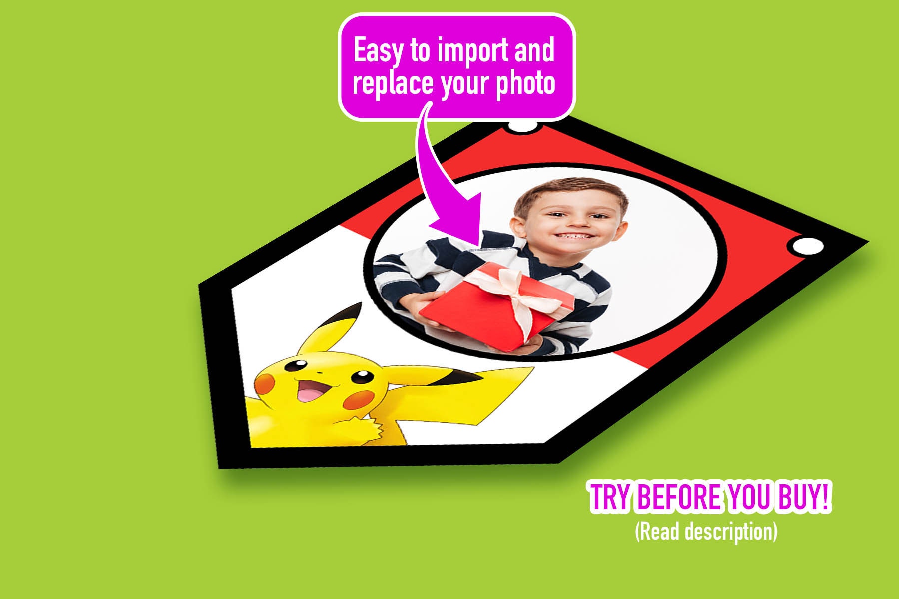 Pokemon Birthday Banner, Invitation, Kids Party Decor (digital Download ...