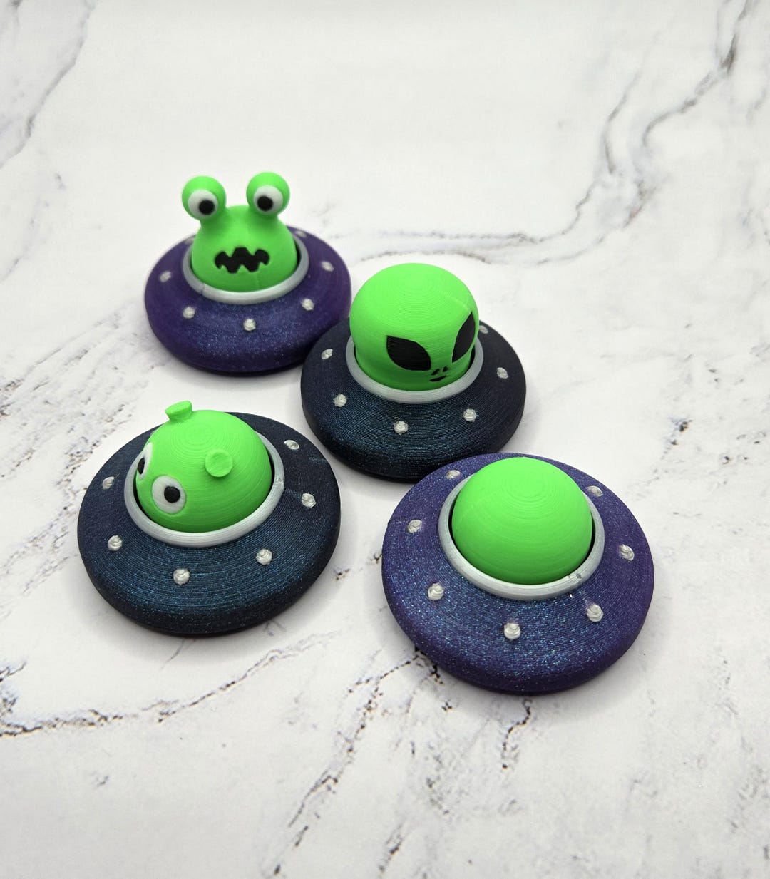 Alien UFO Fidget Toy: Clicky Sensory Keychain - Etsy