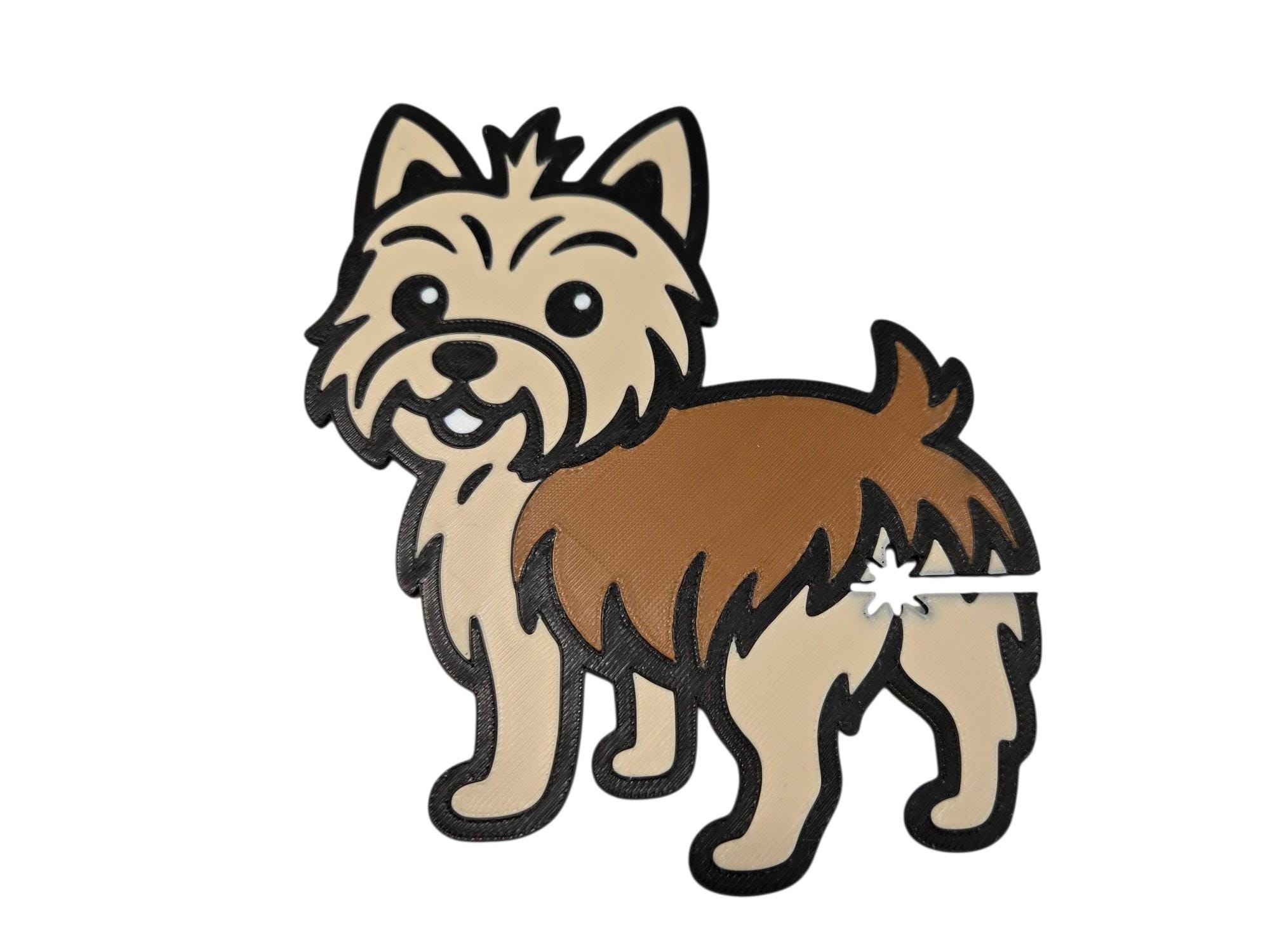 3D Printed Yorkie Bread Clip: Kawaii Dog Kitchen Accessory, Snack Bag ...
