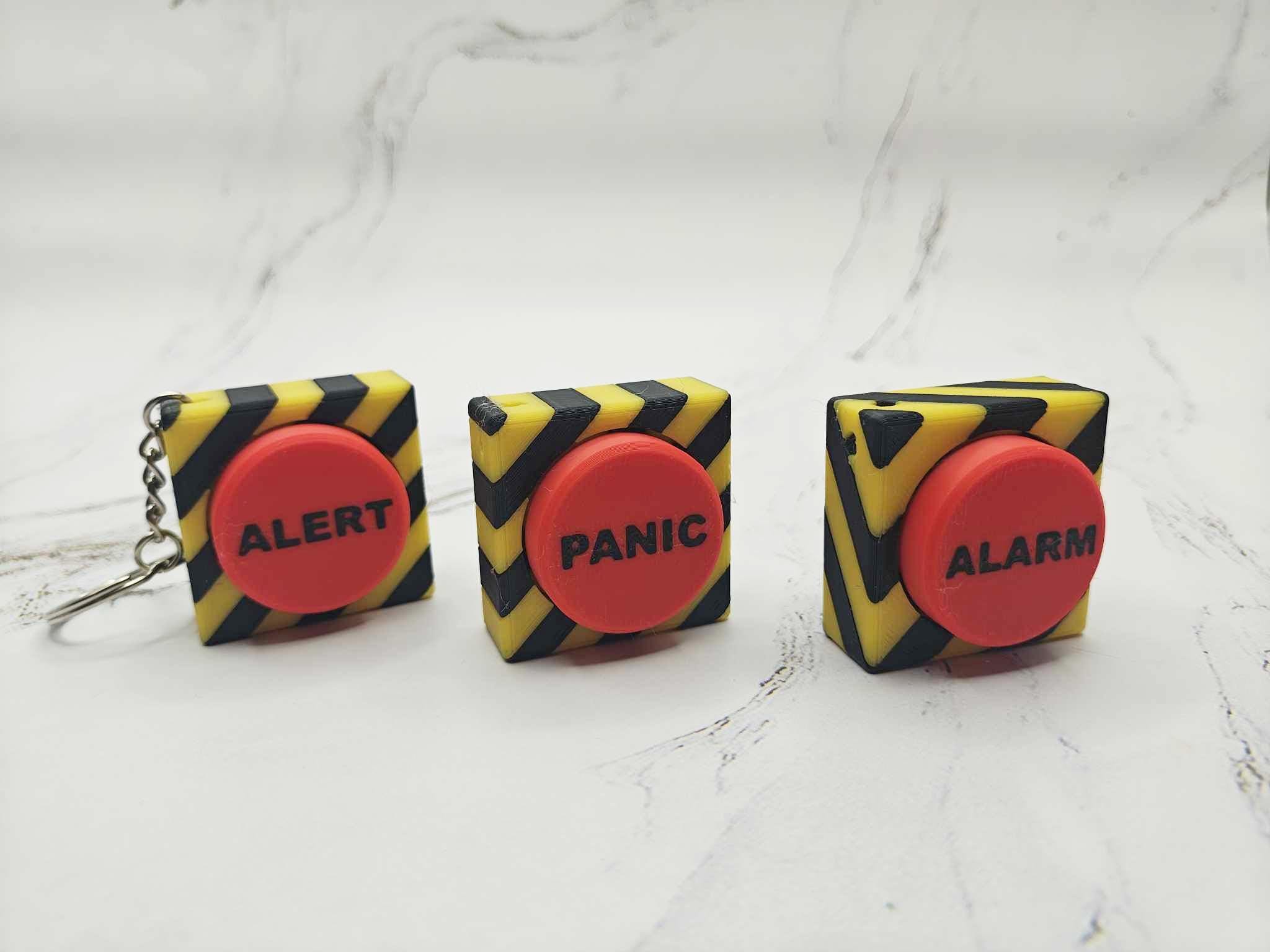 Big Red Panic Button Keychain: Stress Relief Fidget Toy - Etsy