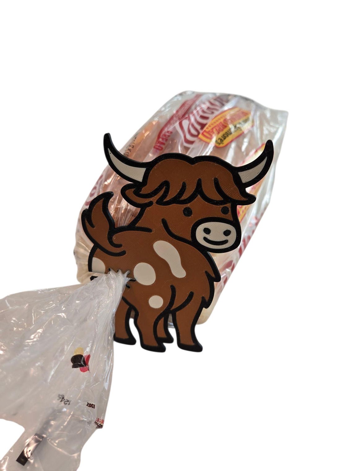 Funny Highland Cow Butt Bread Clip: 3D Printed Kitchen Gadget - Etsy