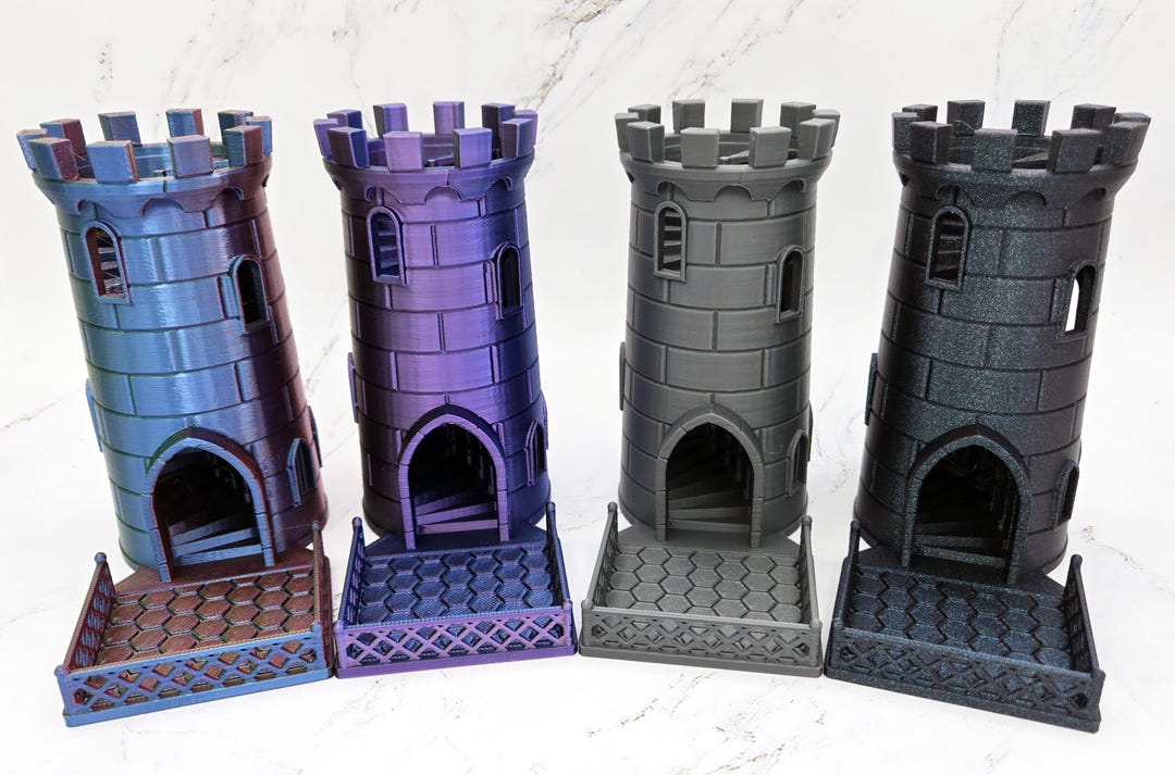 Castle Dice Tower: 3D Printed RPG Gaming Accessory - Etsy