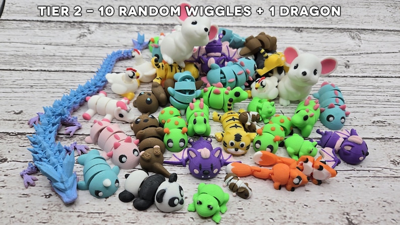 3D Printed Wiggling Animals: Fidget Toys, Articulating Dragons & Pocket ...