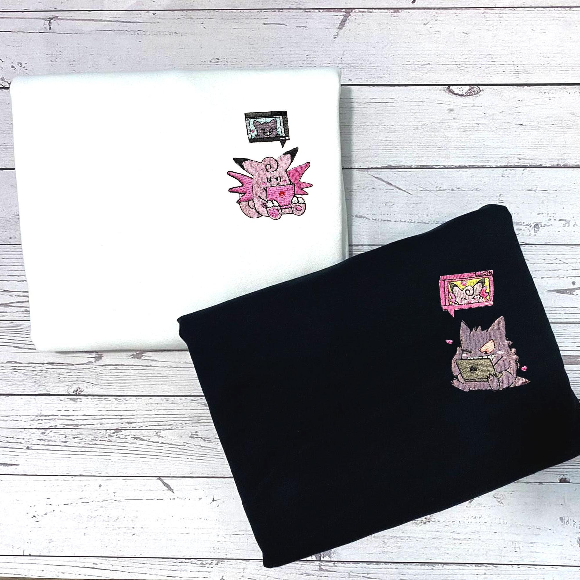 Gengar x Pinky Rat Sudadera Bordada Sudadera Trending Suéter - Etsy México