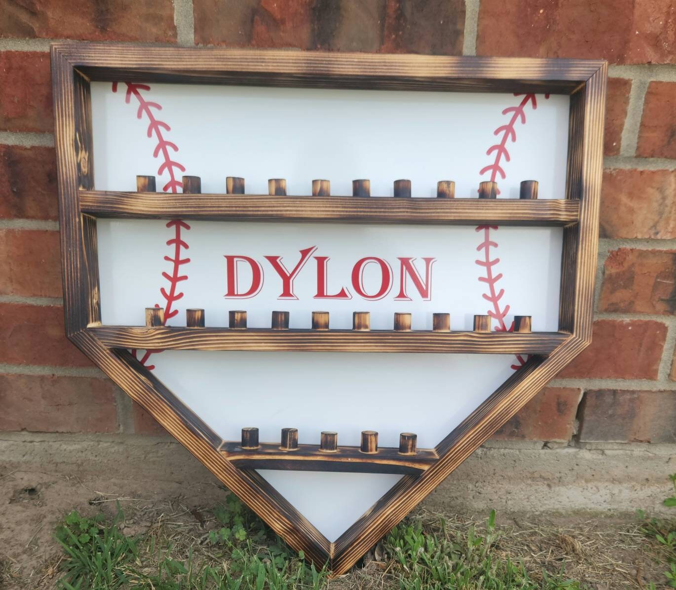Baseball Ring Display Holder. 27 Rings Personalized - Etsy