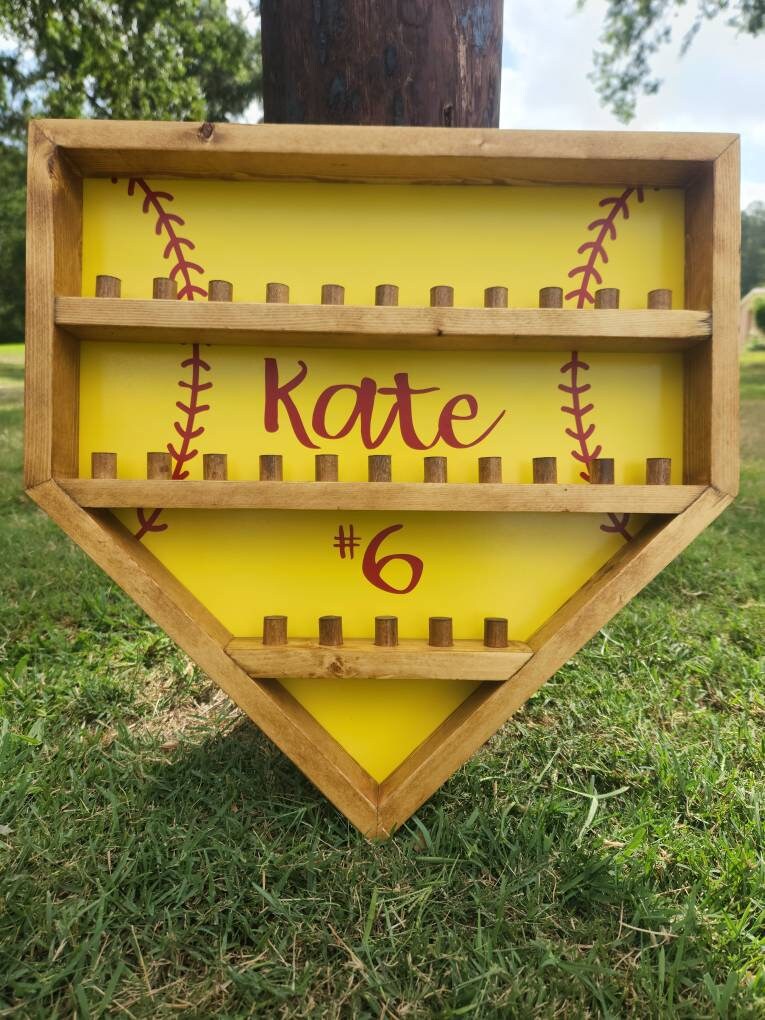 Softball Ring Display Holder Personalization - Etsy