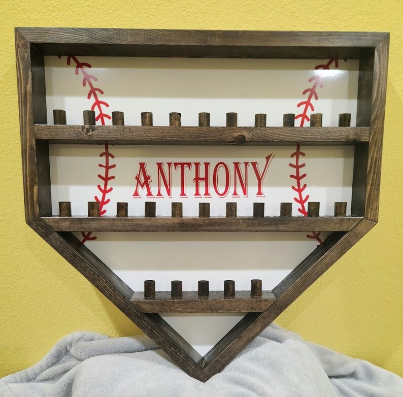 Baseball Ring Display Holder. 27 Rings Personalized - Etsy