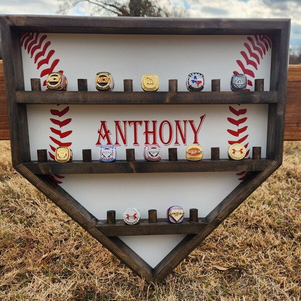 Baseball Ring Display - Etsy