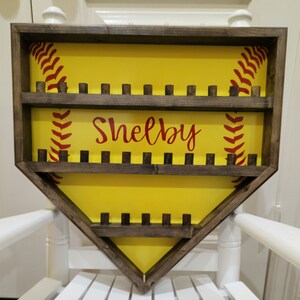 Softball Ring Display Holder! Personalization! - Etsy