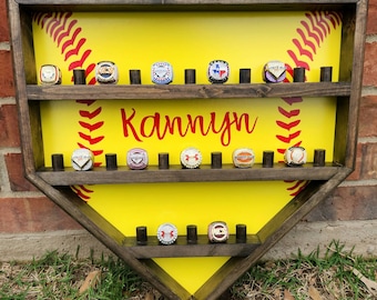 Softball Ring Display Ball Display Home Run Championship - Etsy