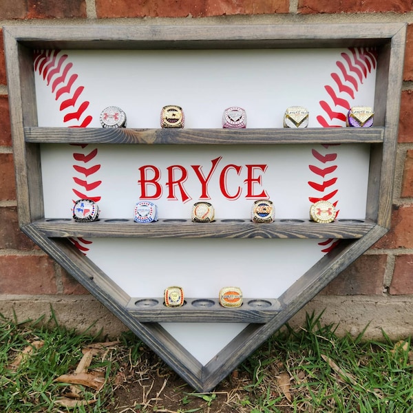Baseball Ring Display - Etsy