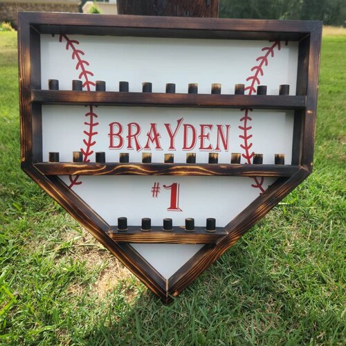 Baseball Homeplate 28 Ring Display Case Holder - Etsy