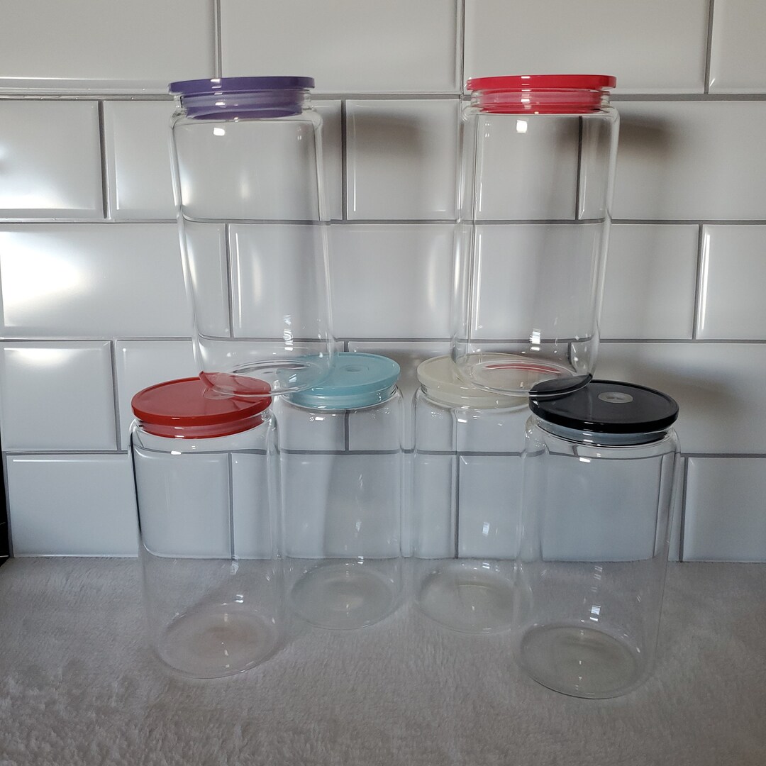 6 Piece Blank 16oz Libby Glass Cans - Etsy